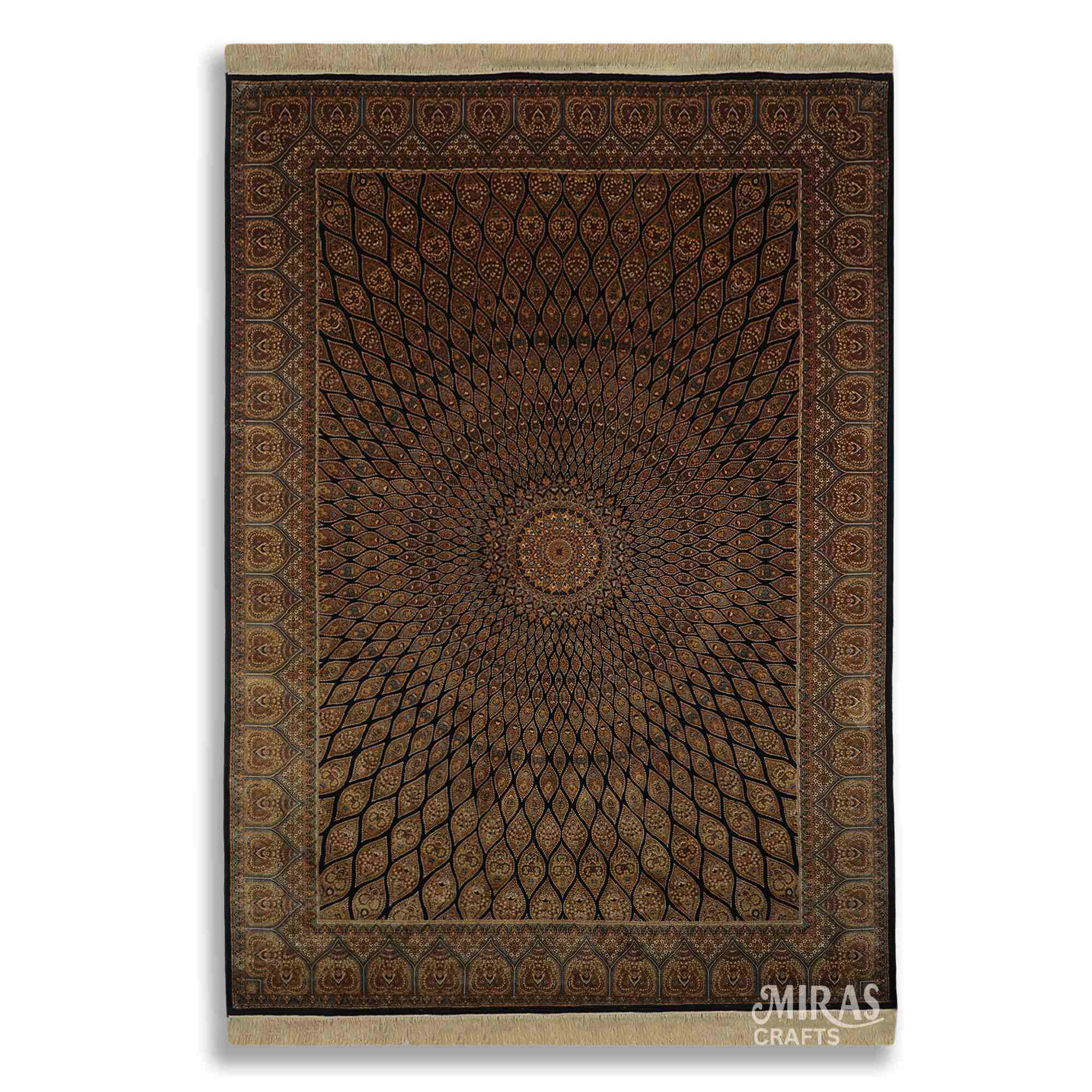 Baldar Gumband Handmade Silk Rug – Miras Crafts