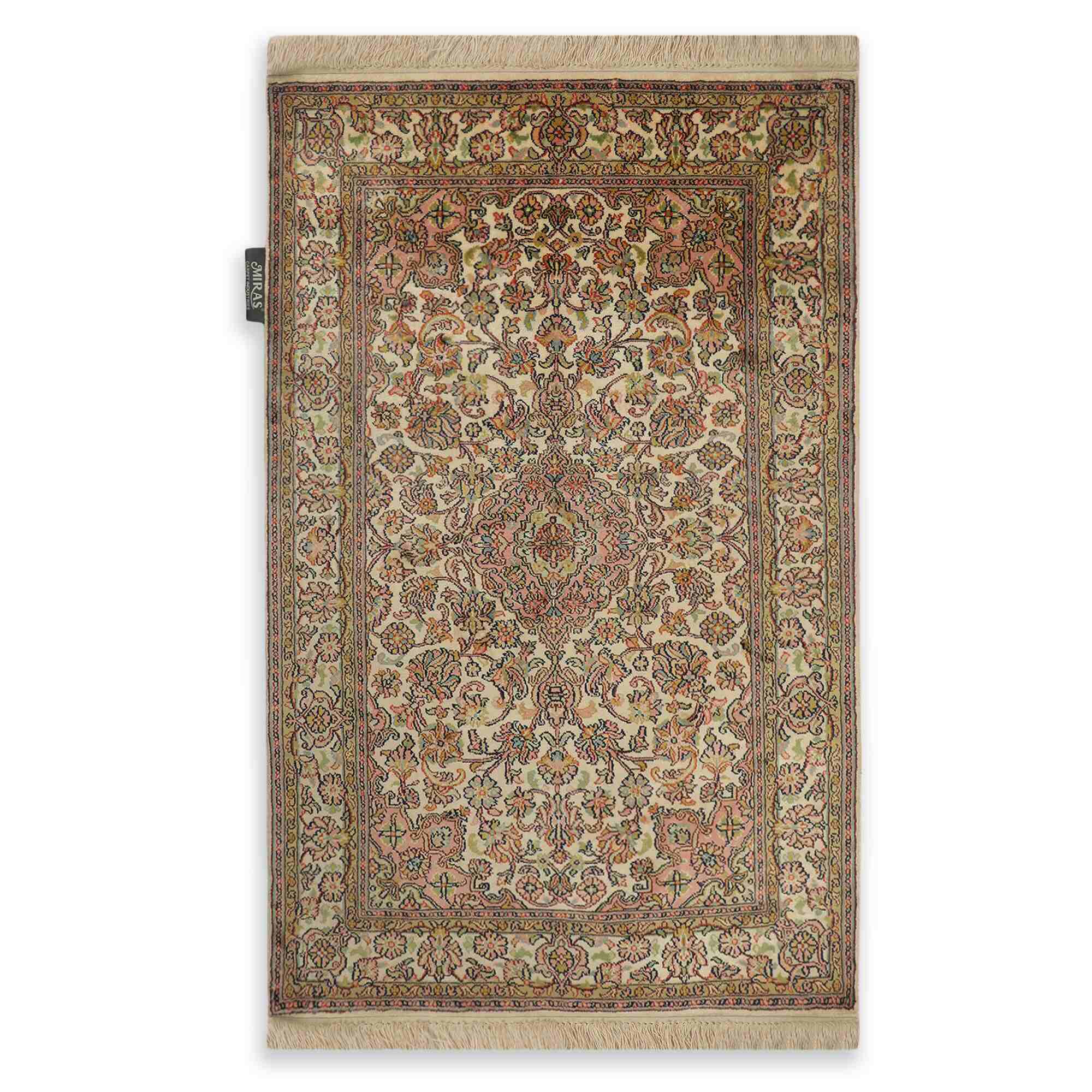 Malaye Afshan Hand knotted Silk rug by Ashar Kashan 2.1/2x4 silk ...